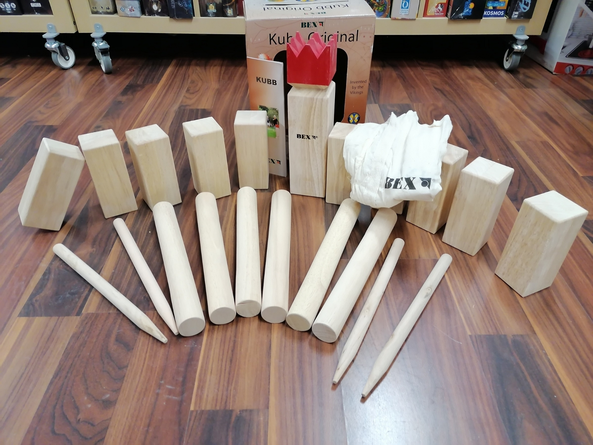 Spielladen Spielbude.ch. Kubb Original Deluxe - Wikingerspiel (Bex Sport)